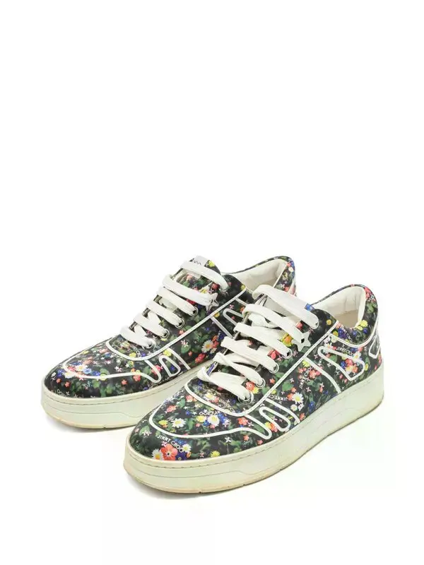 JIMMY CHOO Hawaii/f Floral-print Sneakers