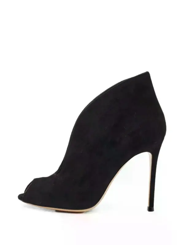 GIANVITO ROSSI Vamp Peep-toe Heeled Ankle Boots