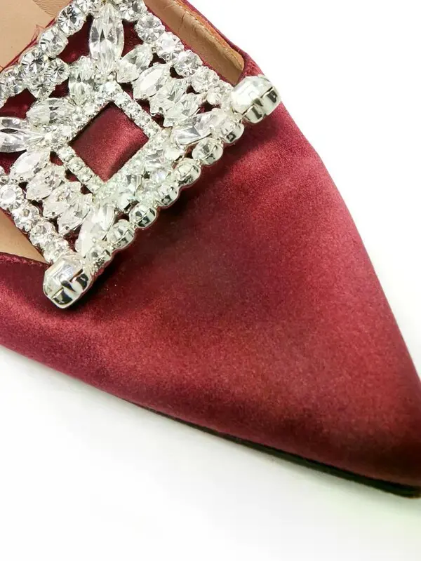 Manolo Blahnik Borlak Crystal-embellished Pumps
