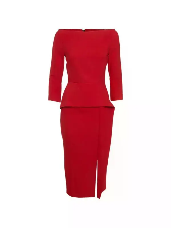Roland Mouret Peplum Midi Dress