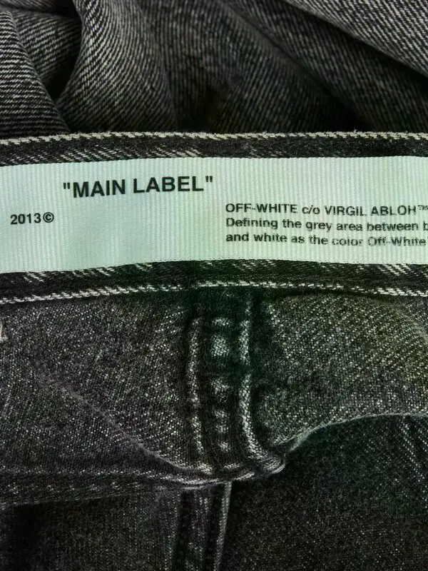Off-White Raw-edge Skinny Jeans