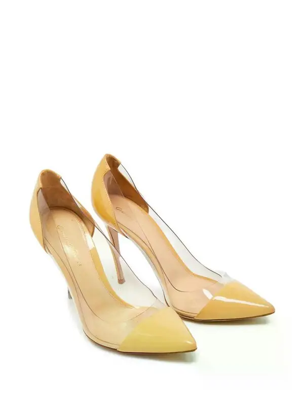 GIANVITO ROSSI Plexi Pointed-toe Pumps