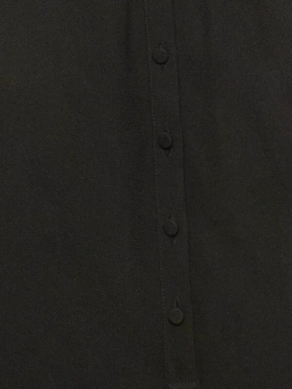 Celine Button-up High-neck Midi Dress