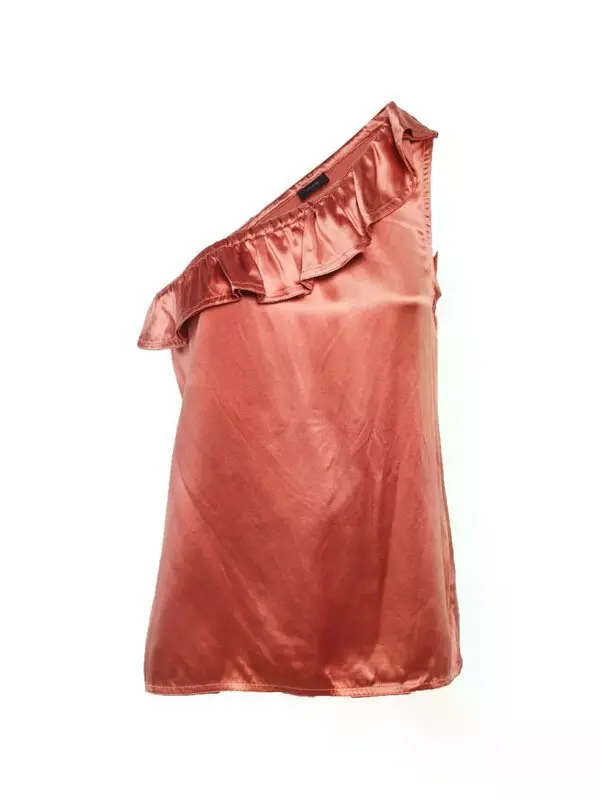 JOSEPH Ruffle-trim One-shoulder Top