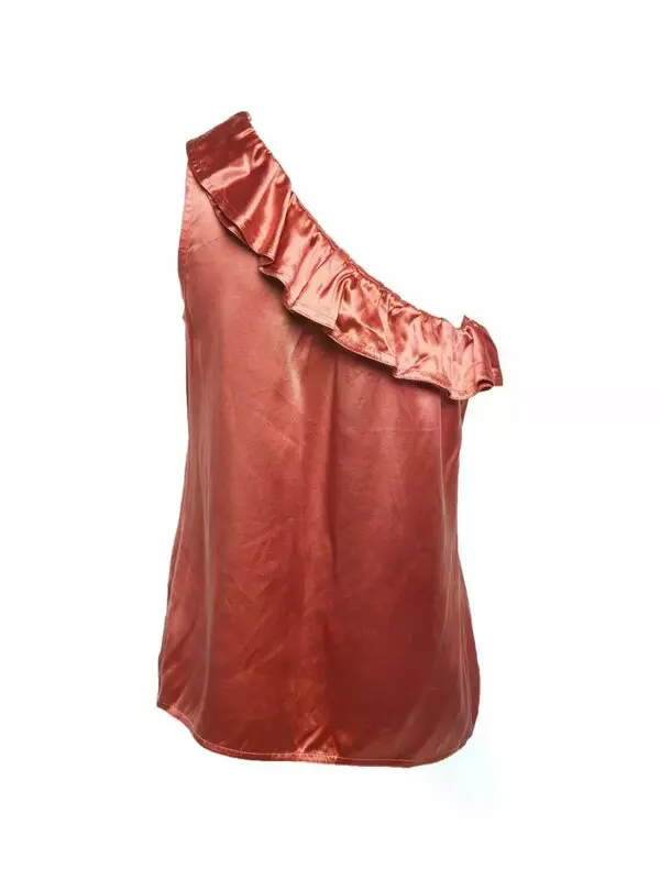 JOSEPH Ruffle-trim One-shoulder Top