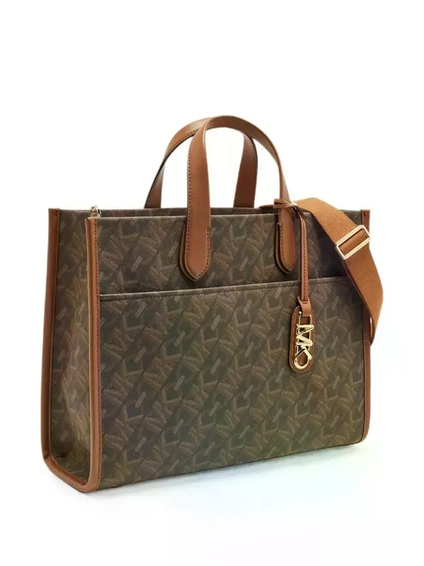 Michael Kors Large Gigi Empire Signature Tote Bag - Brown