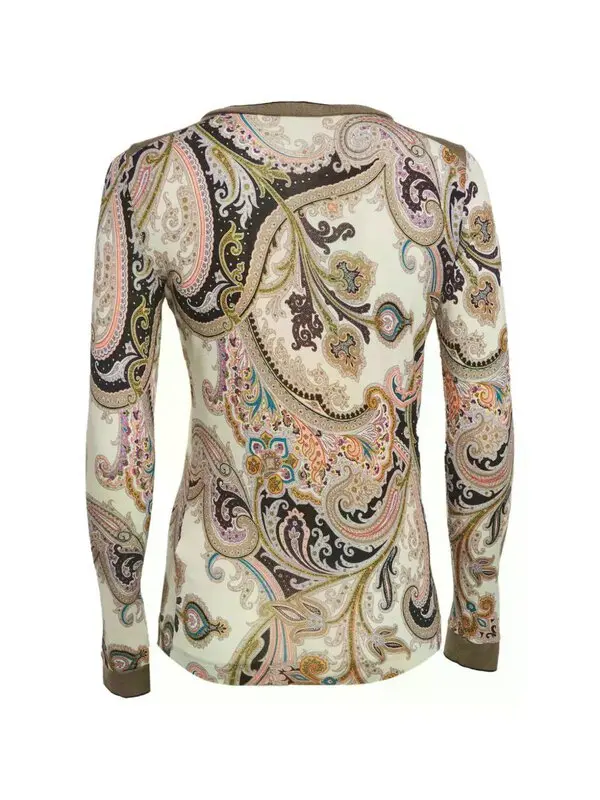 Etro Paisley-print Long-sleeved T-shirt