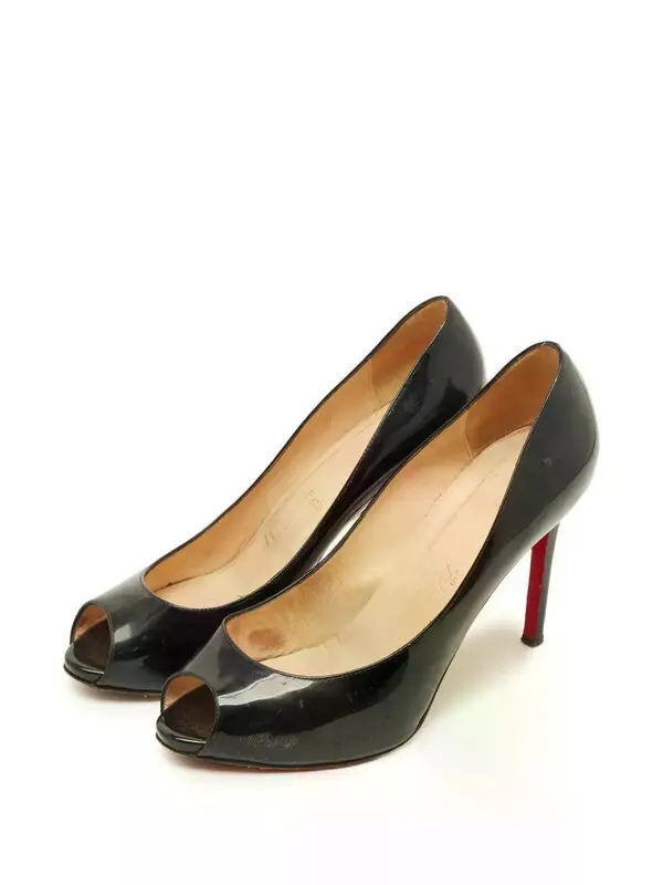 CHRISTIAN LOUBOUTIN Very Privé Peep-toe Pumps - Black