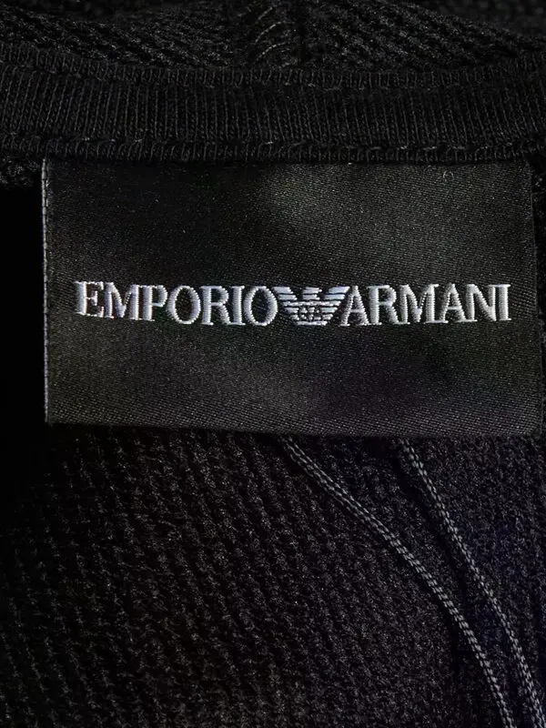 Emporio Armani Logo Detail Zip-up Hoodie