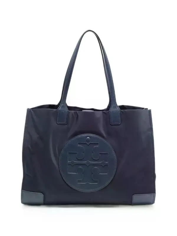 Tory Burch Ella Logo-patch Tote Bag - Blue