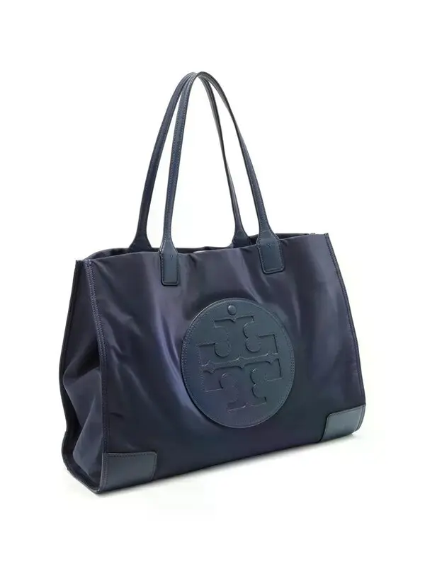 Tory Burch Ella Logo-patch Tote Bag - Blue