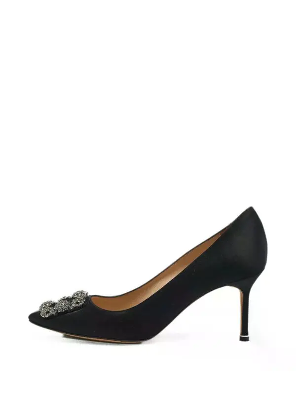 Manolo Blahnik Hangisi Crystal-buckle Pumps