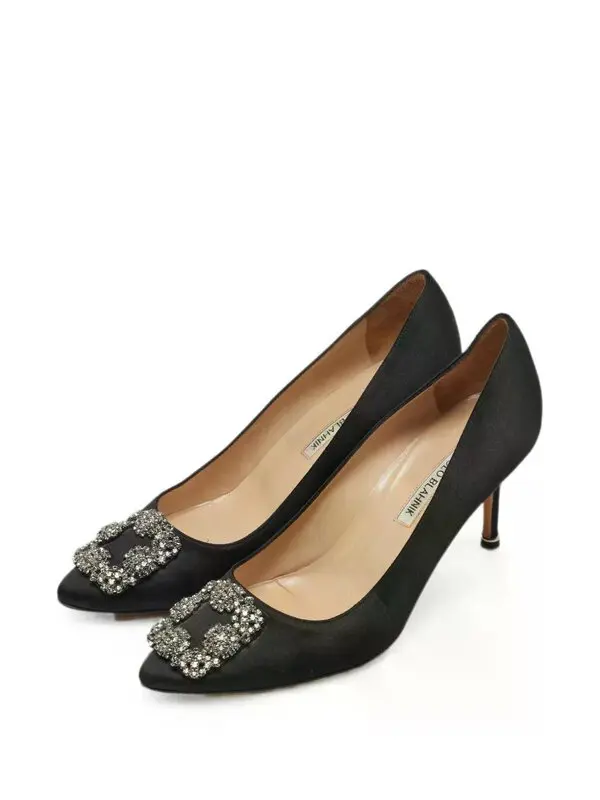 Manolo Blahnik Hangisi Crystal-buckle Pumps