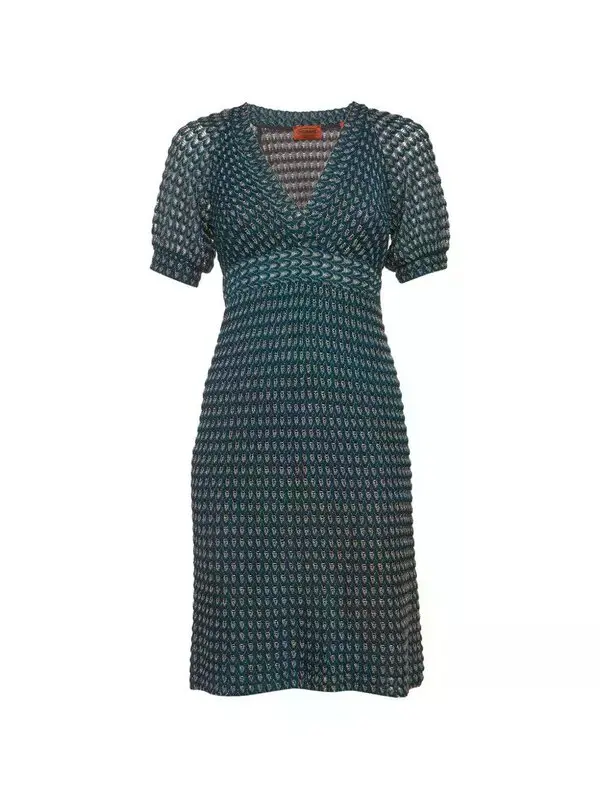 Missoni Crochet-knit Midi Dress - Blue