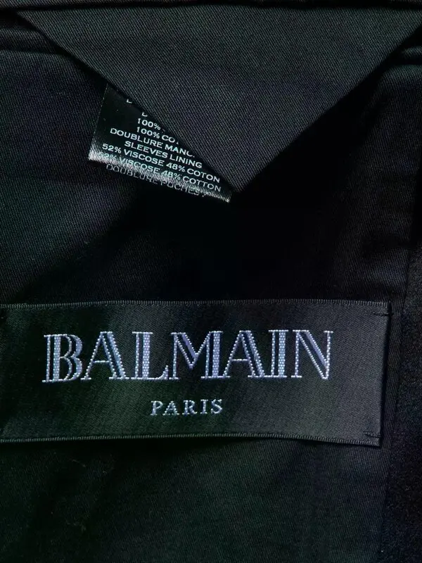Balmain Double-breasted Open-front Blazer