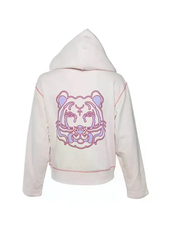 Kenzo Tiger-print Button-front Hoodie