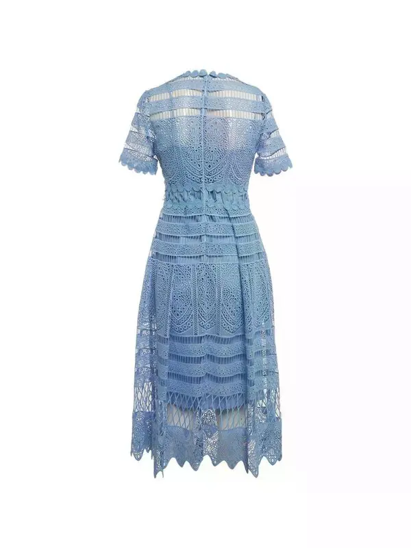 Maje Roseray Lace Midi Dress