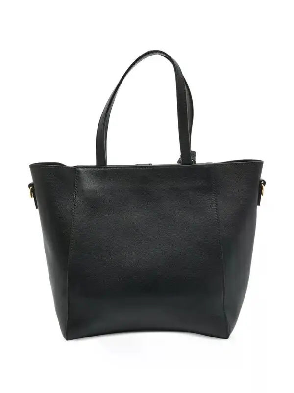 Balenciaga Small Hourglass Leather Tote Bag - Black