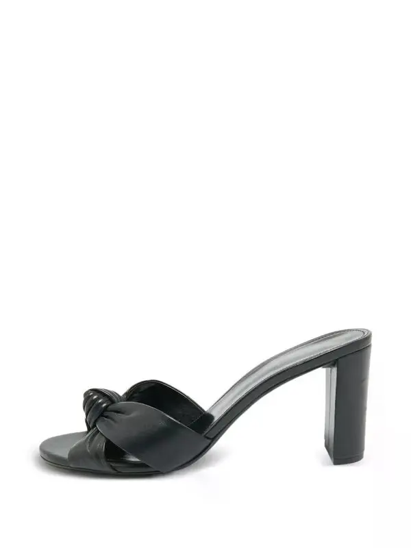 Saint Laurent Bianca Knot-detail Heeled Sandals - Black