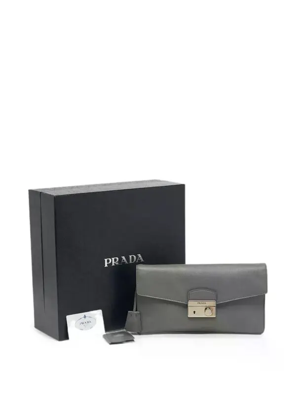 Prada Saffiano Soft Clutch Bag