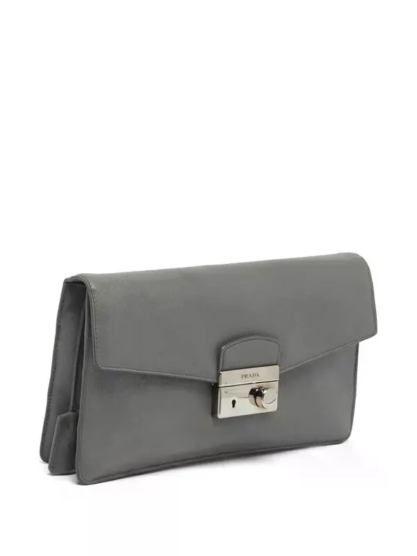 Prada Saffiano Soft Clutch Bag