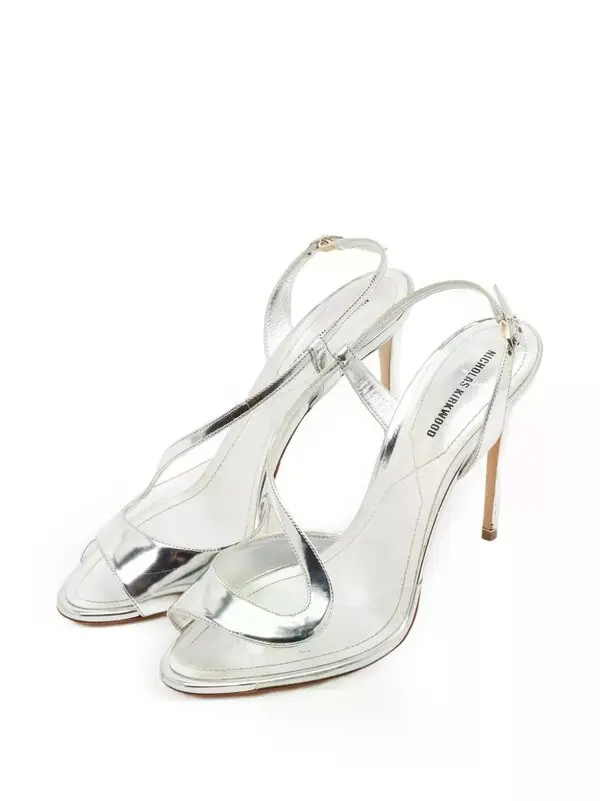 NICHOLAS KIRKWOOD Metallic Slingback Sandals