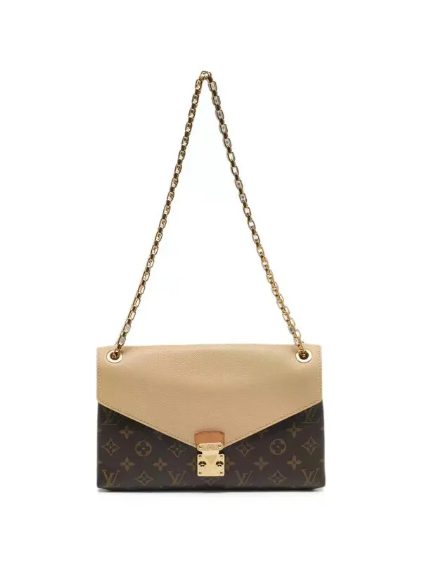 LOUIS VUITTON 2015 Pallas Chain Monogram Shoulder Bag