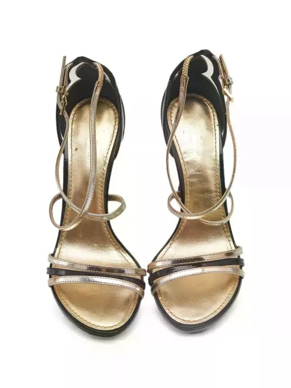 LOUIS VUITTON Strappy-details Leather Sandals