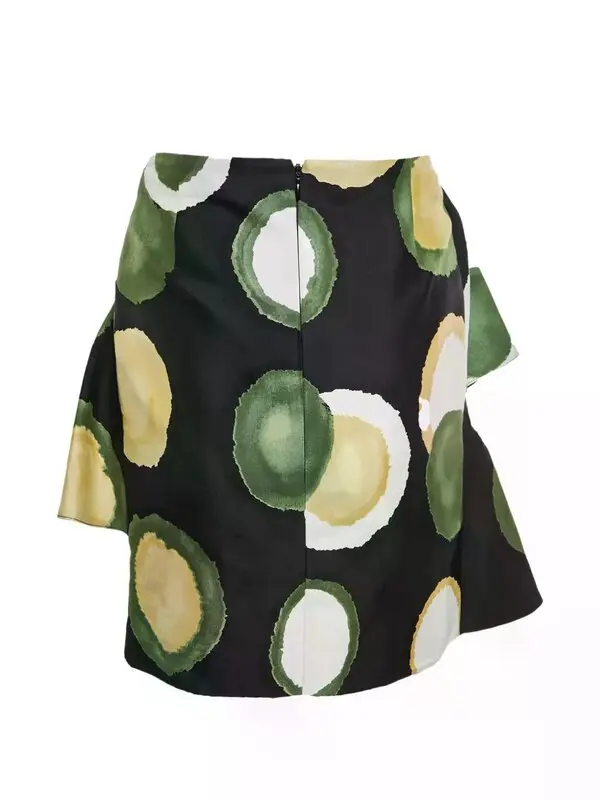 Marni Printed Ruffled Mini Skirt