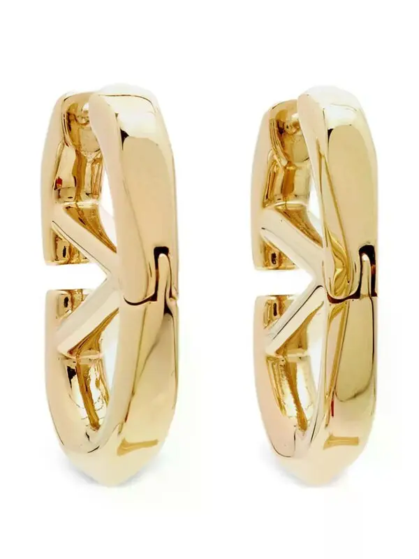 Valentino Garavani Vlogo Hoop Earrings - Gold