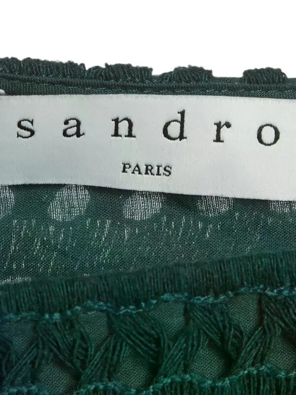 Sandro Crochet-knit Midi Dress
