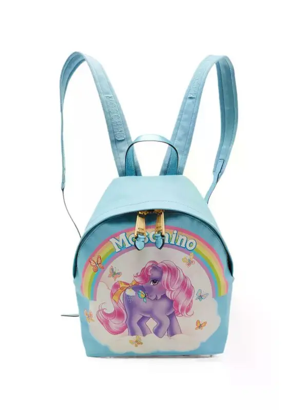 Moschino My Little Pony Leather Backpack - Blue