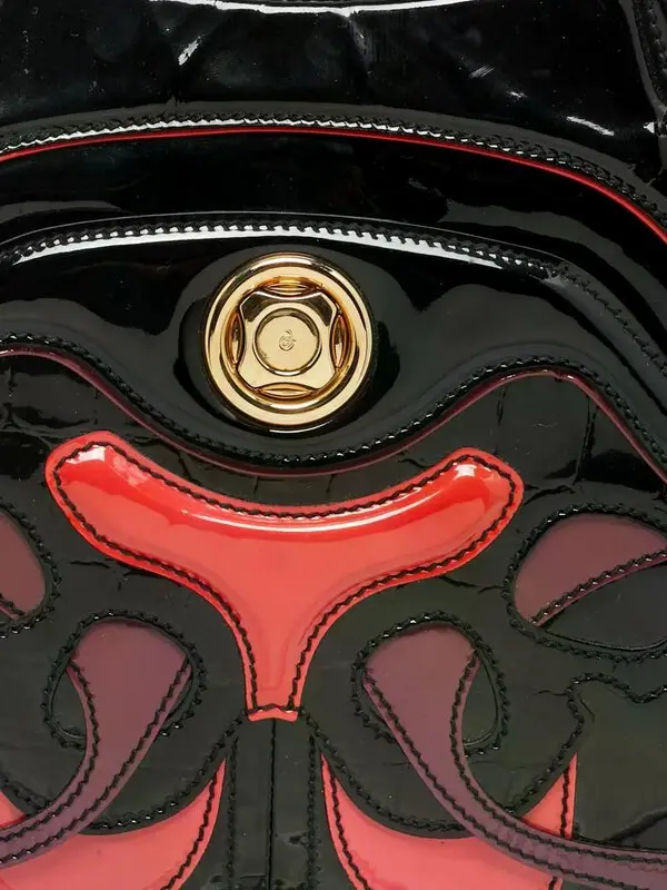 Alexander McQueen Turnlock Patent-leather Tote Bag
