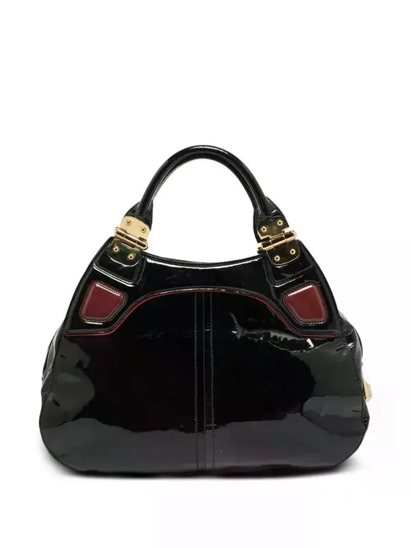 Alexander McQueen Turnlock Patent Leather Tote Bag