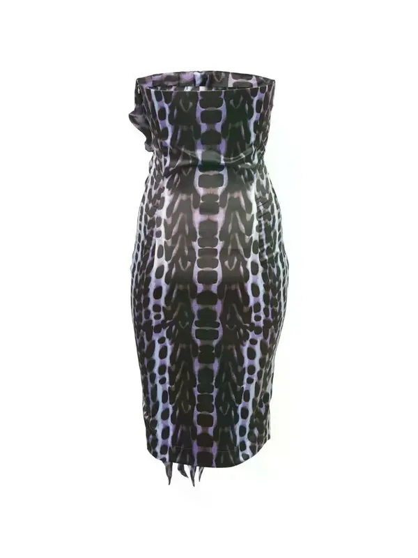 Just Cavalli Leopard-print Strapless Mini Dress