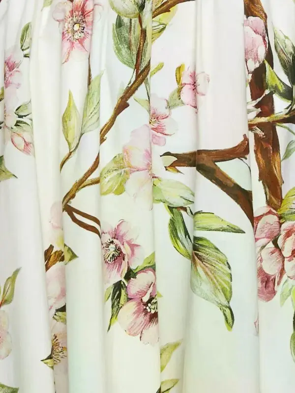 Dolce & Gabbana Floral-print Flared Midi Skirt