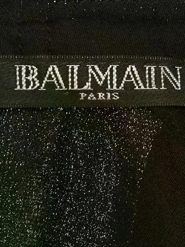 Balmain Draped Satin Blouse