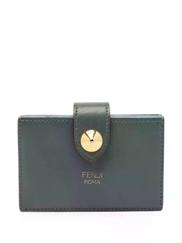 Fendi 2018 Stud Card Holder - Grey