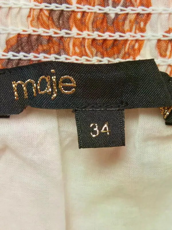 Maje Paisley Asymmetrical Skirt