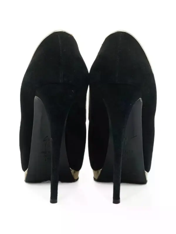 GIUSEPPE ZANOTTI Suede Platform Heeled Pumps