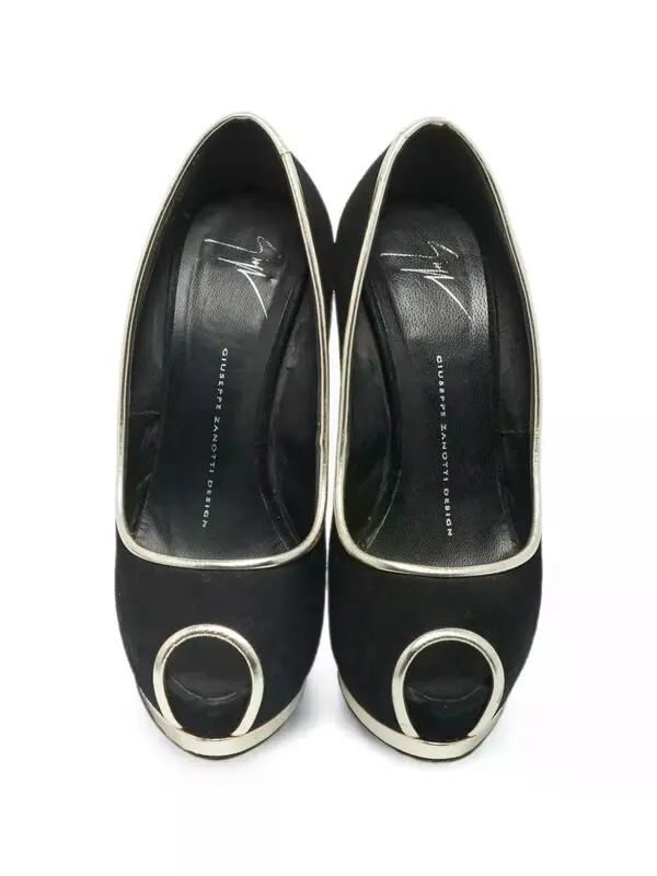 GIUSEPPE ZANOTTI Suede Platform Heeled Pumps