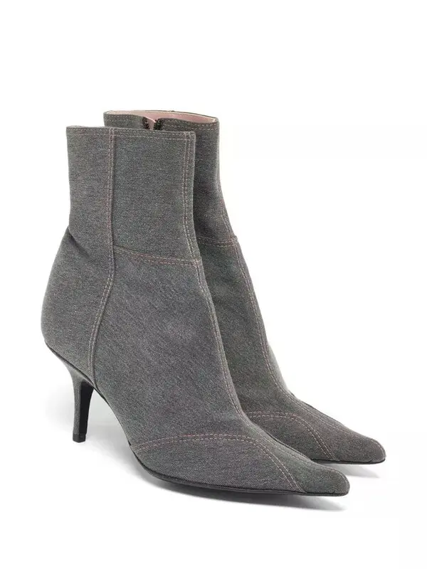 Dior Pointed Toe Heeled Ankle Boots