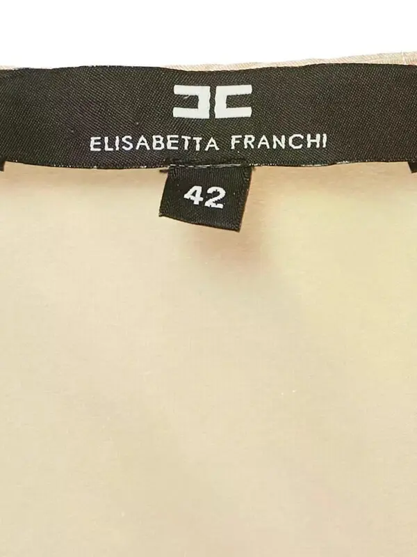 Elisabetta Franchi Belted Silk Mini Dress