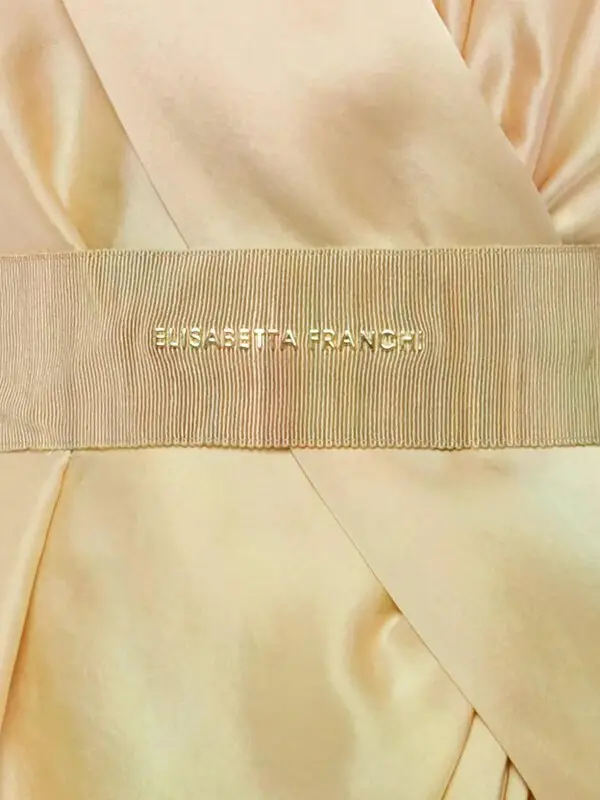 Elisabetta Franchi Belted Silk Mini Dress