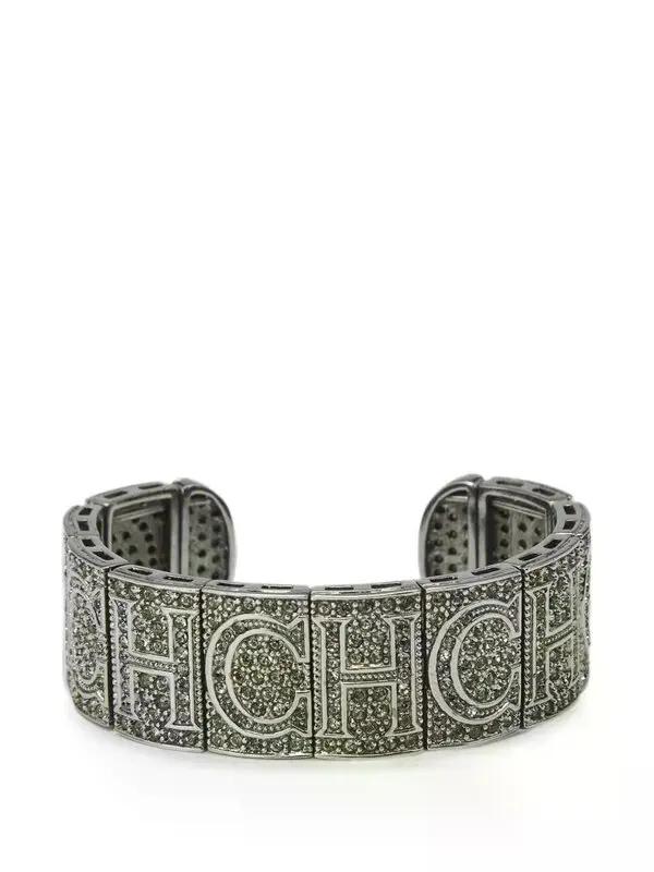 Carolina Herrera Ch Crystal-embellished Cuff Bracelet