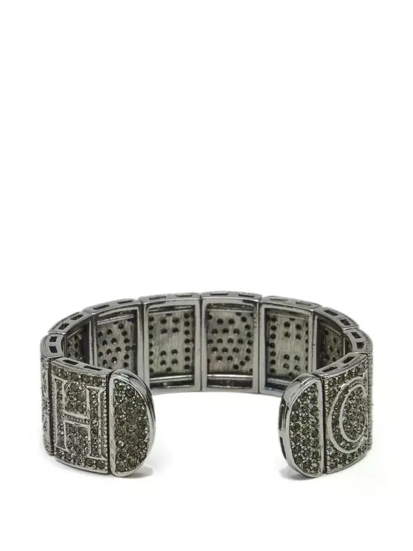 Carolina Herrera Ch Crystal-embellished Cuff Bracelet
