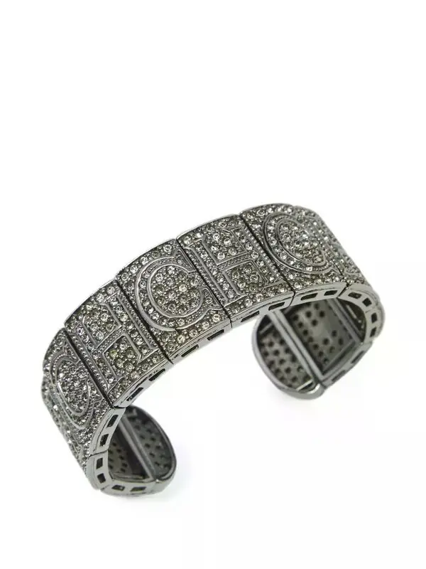 Carolina Herrera Ch Crystal-embellished Cuff Bracelet