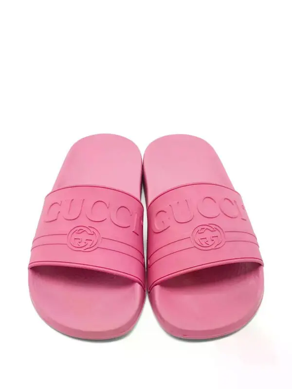 Gucci Logo-embossed Pool Slides