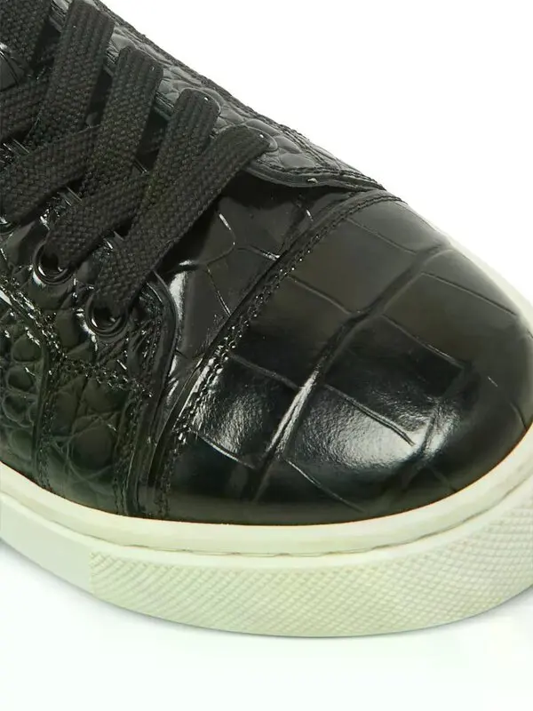 CHRISTIAN LOUBOUTIN Vierissima Croc-embossed Sneakers