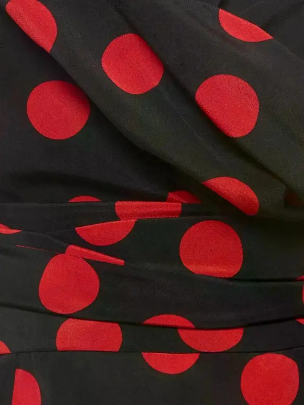 Dolce & Gabbana Polka-dot Wrap Top